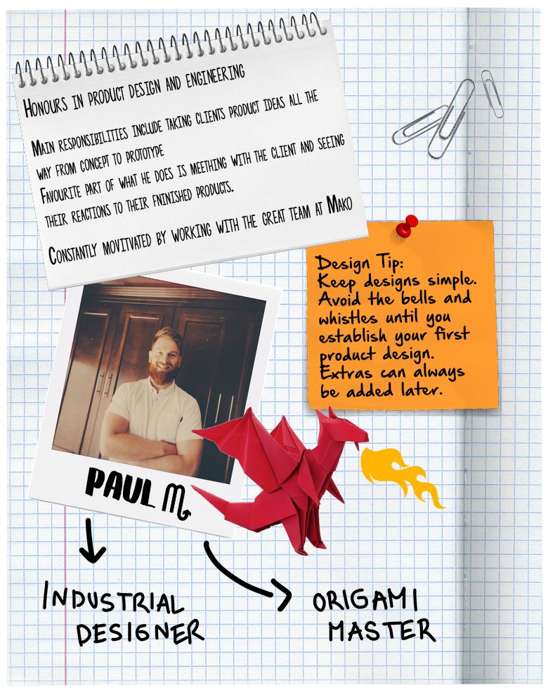 Mako's Industrial Designer, Paul! #MeetMako- TriMech Design